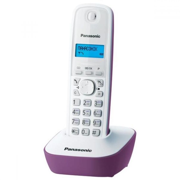 PANASONIC Bežični telefon KX-TG1611FXF, ljubičasta