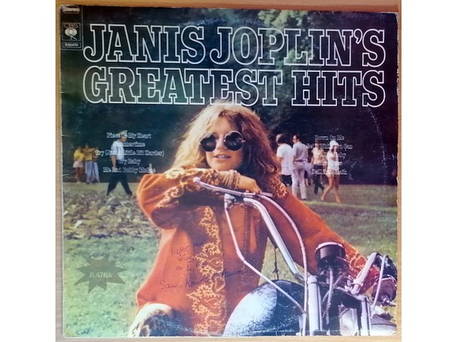 LP JANIS JOPLIN - Greatest Hits (1981) VG