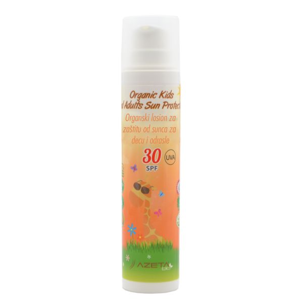 AZETABIO Organski sun losion za decu i odrasle SPF30, 100 ml