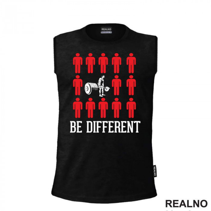 BE DIFFERENT - TRENING - MAJICA