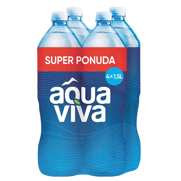 Aqua viva voda aqua viva 1,5l 4pack