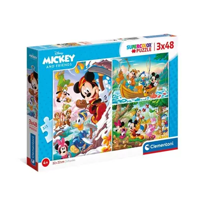Clementoni CLEMENTONI PUZZLE 3X48 MICKEY AND FRIENDS (CL25266)