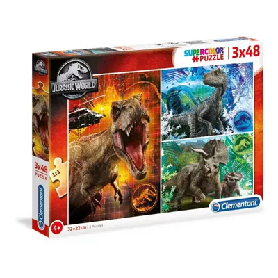 Clementoni CLEMENTONI PUZZLE 3X48 JURASSIC WORLD (CL25250)