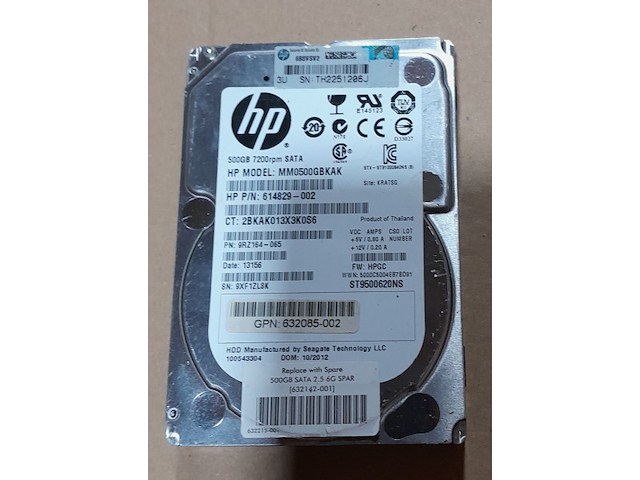 Hard disk 2.5` 500 GB iz HP servera