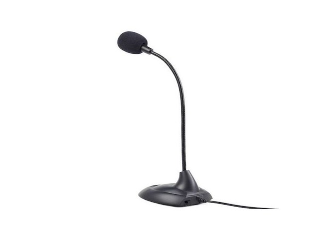 MIC-205 * Gembird Desktop mikrofon, savitljivo telo, black, 3.5mm sa prekidacem (249)