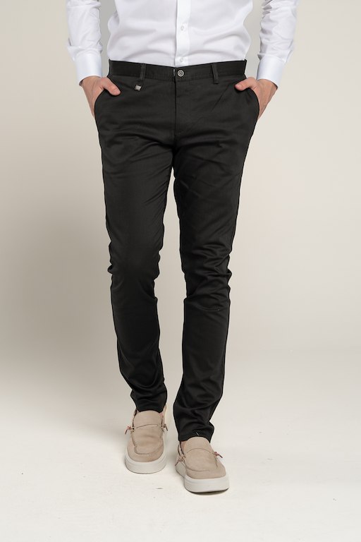 Muške pantalone SLIM FIT CRNE