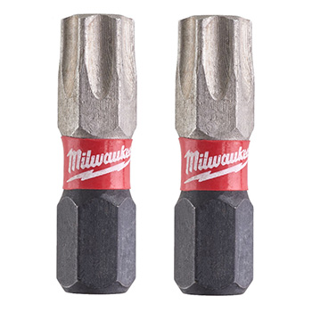 Milwaukee udarni bitsevi T40 x 25mm 1/4" 2 kom 4932430888