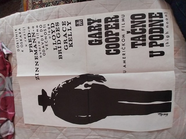 Tacno u podne Filmski plakat Vestern klasik Gary Cooper