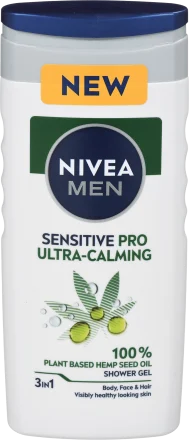 NIVEA MEN
SENSITIVE PRO UTRA-CALMING 3u1 gel za tuširanje, 250 ml