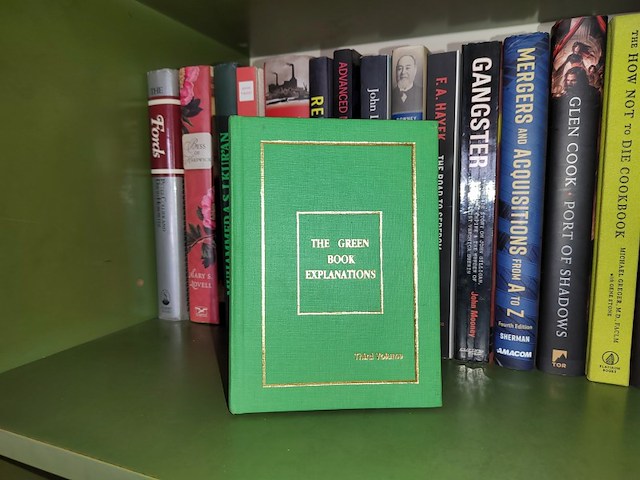 The Green Book Explanations