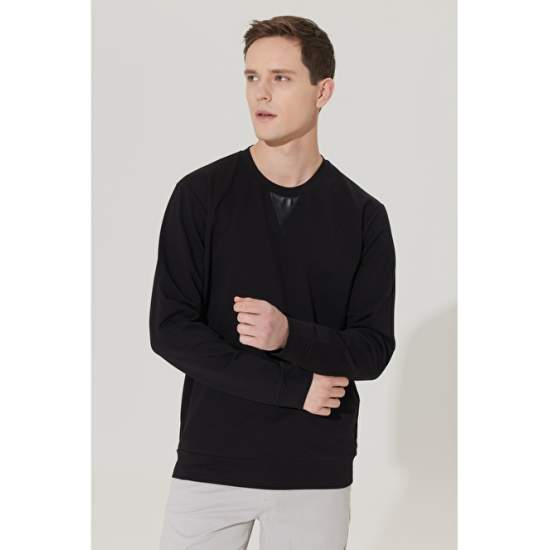 4A5223200003 Standard Fit Normal Cut Crew Neck Sweatshirt