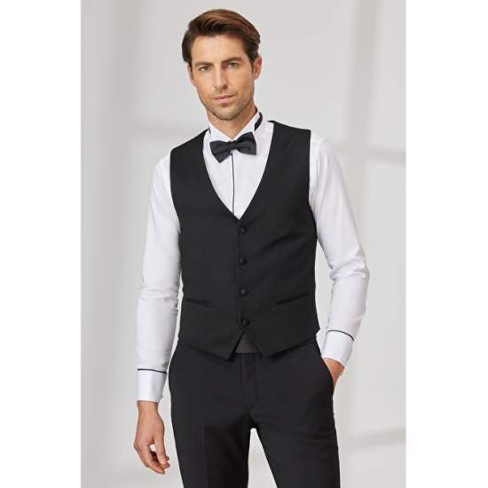 Slim Fit Slim Fit V Neck Classic Vest