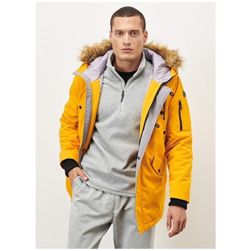 Altınyıldız Classics Yellow Men's Coat 4A0723100008