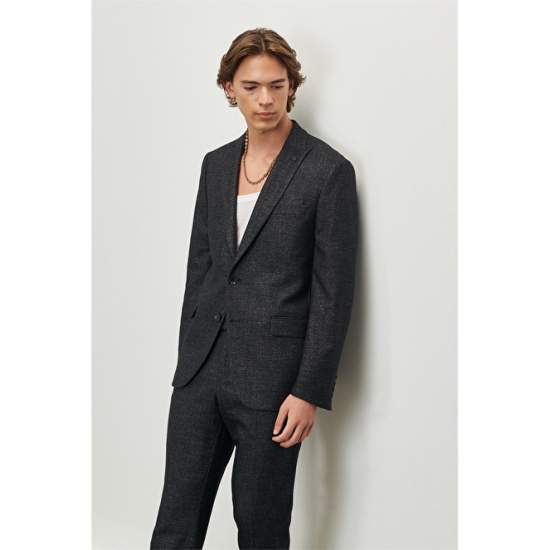 Slim Fit Dovetail Patterned Suit