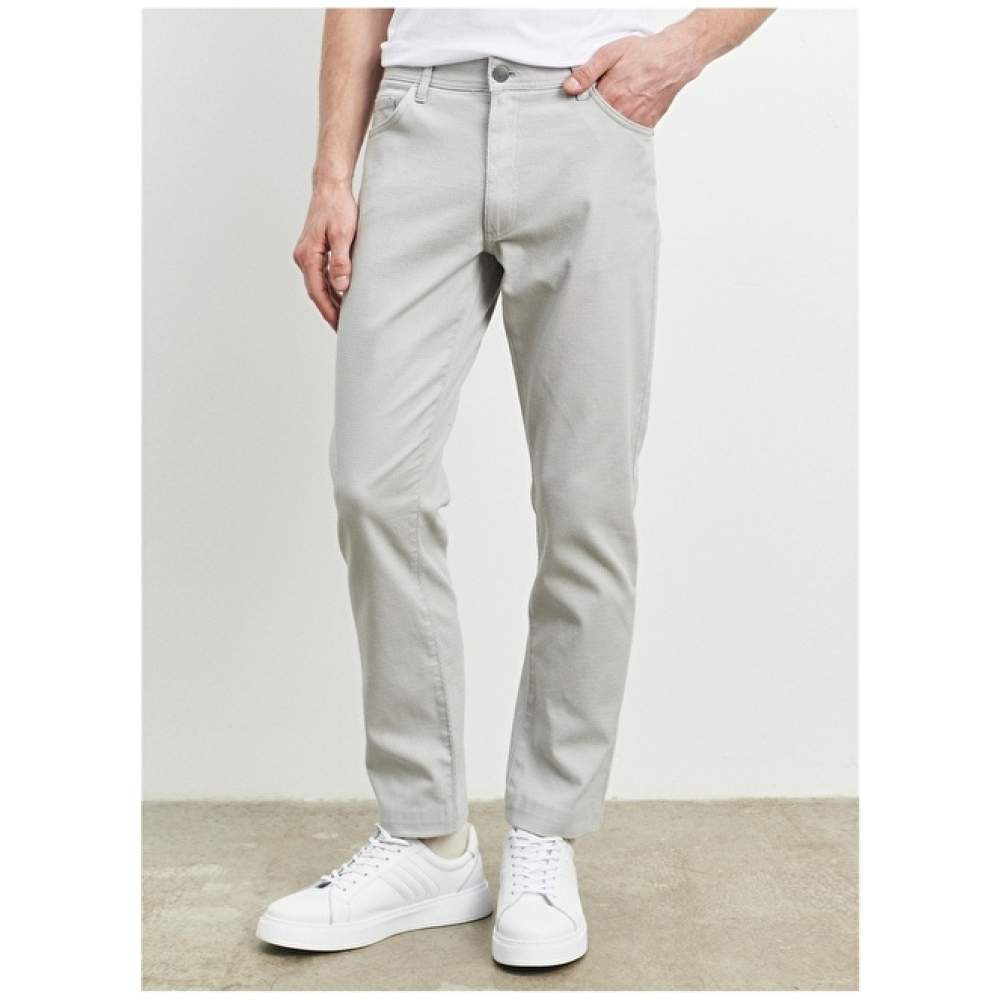 Altınyıldız Classics Normal Waist Pipe Cuff Comfort Fit Taş Men's Trousers 4A0123100061