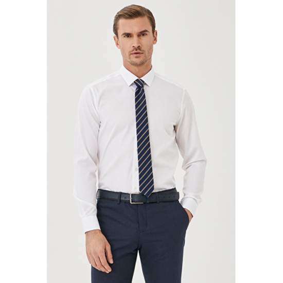 No Iron Non-Iron Slim Fit 100 Cotton Shirt