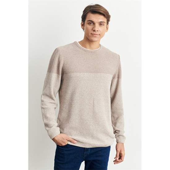 Recycle Standard Fit Crew Neck Knitwear