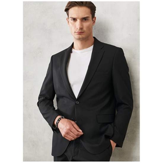 Altınyıldız Classics 4A3022200026 Mono Collar Normal Waist Regular Fit Black Men's Suit