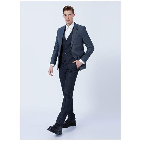 Altınyıldız Classics Normal Waist Slim Fit Navy Blue Men's Suit 4A3122200017