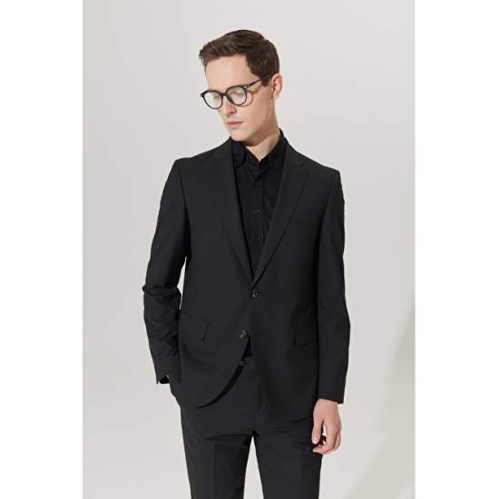 Regular Fit Black Suit