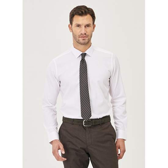 No Iron Non-Iron Slim Fit 100 Cotton Shirt