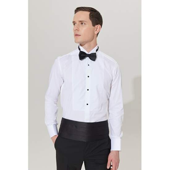 Slim Fit Collar Collar Non-Wrinkle 100 Cotton Shirt