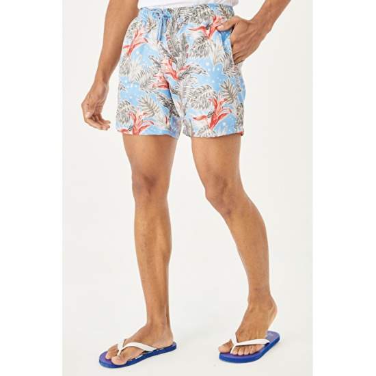 Standard Fit Patterned Casual Shorts Swimwear