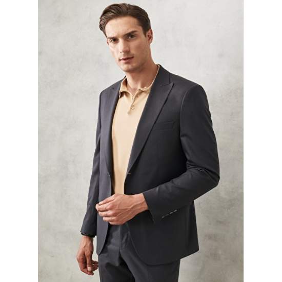 Slim Fit Dovetail Collar Straight Classic Suit