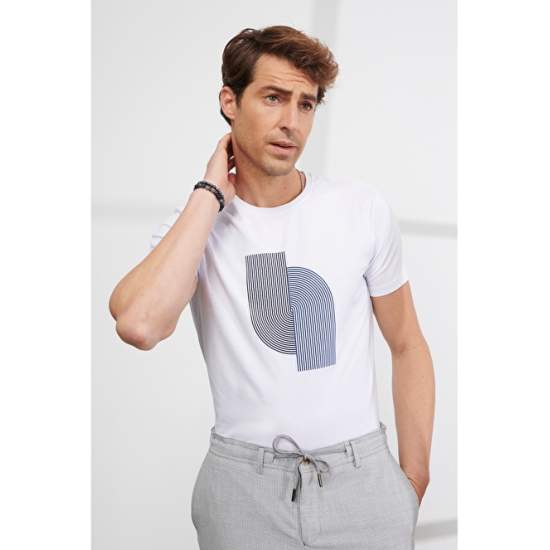 Slim Fit Crew Neck Cotton Short Sleeve T-Shirt