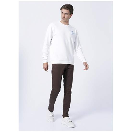 Altınyıldız Classics 4A1400000101 Normal Waist Slim Fit Straight Brown Men's Trousers