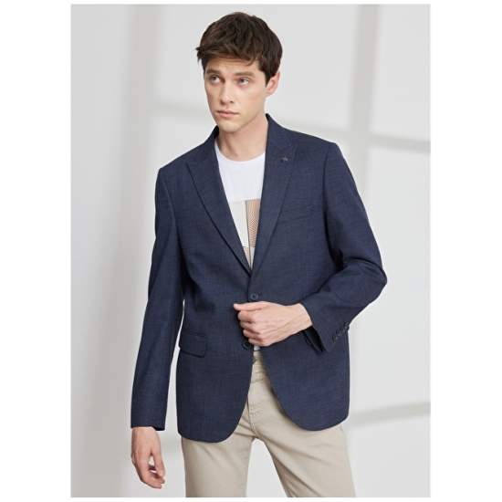 Altınyıldız Classics Comfort Fit Navy Blue Men's Jacket 4A0423200015