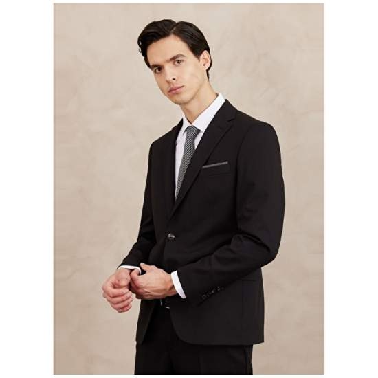 Altınyıldız Classics Normal Waist Slim Fit Black Men's Suit 4A3023100061