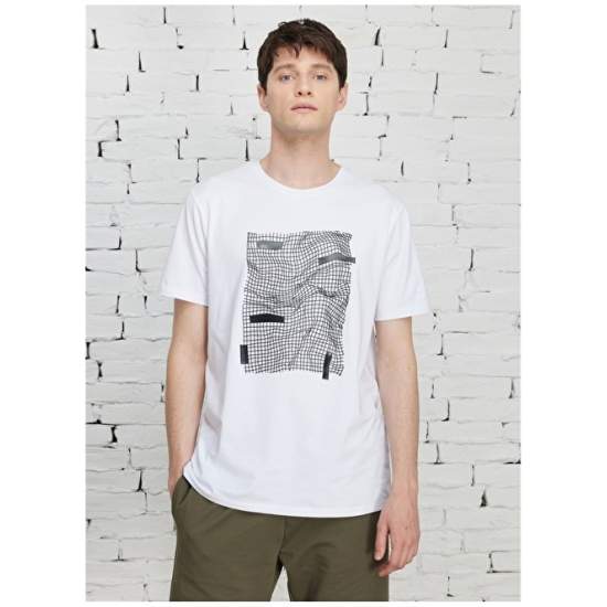 Altınyıldız Classics Crew Neck White Men's T-Shirt 4A4823200009