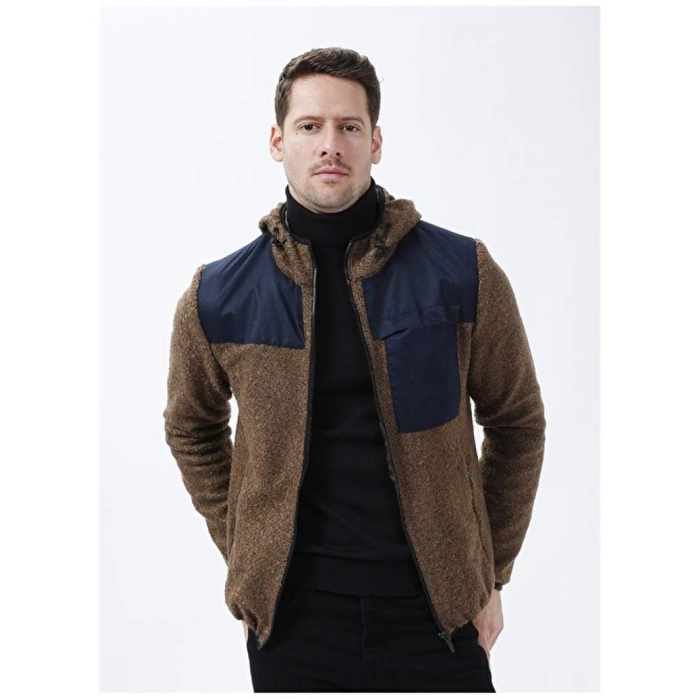 Factory Camel Hair Men's Coat DELFA