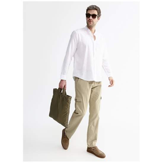 Factory Low Waist Slim Leg Khaki Men's Chino Pants KALIS