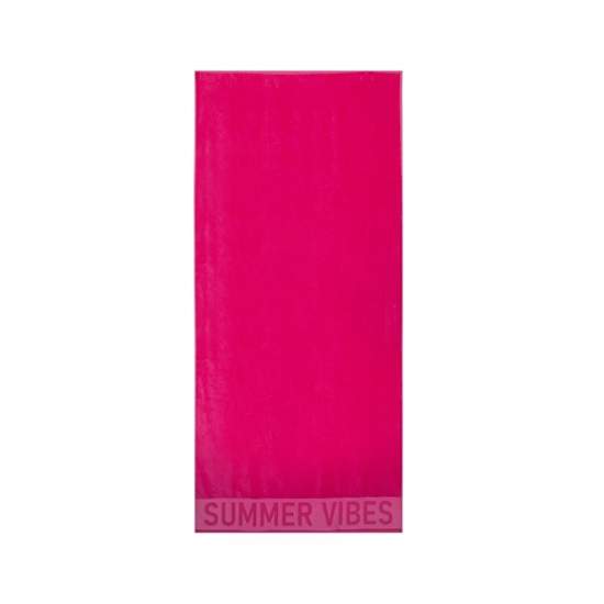 Factory Fab Ss22-10 Fuchsia Printed Women's Beach Towel