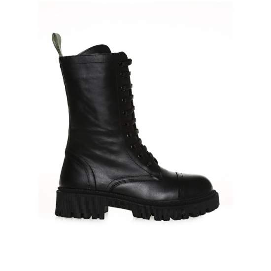 Factory Leather Black Women's Boots CANOAS