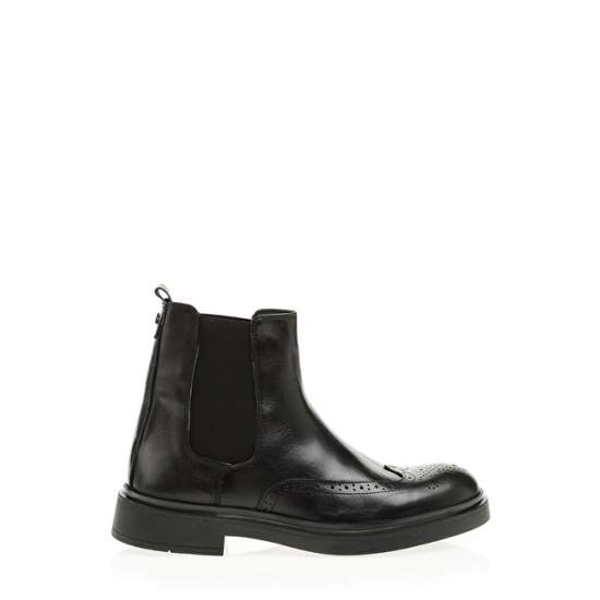 Factory Leather Black Men's Boots DONGHA