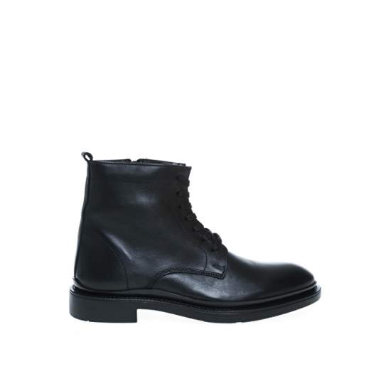 Factory Leather Black Men's Boots LAMAR