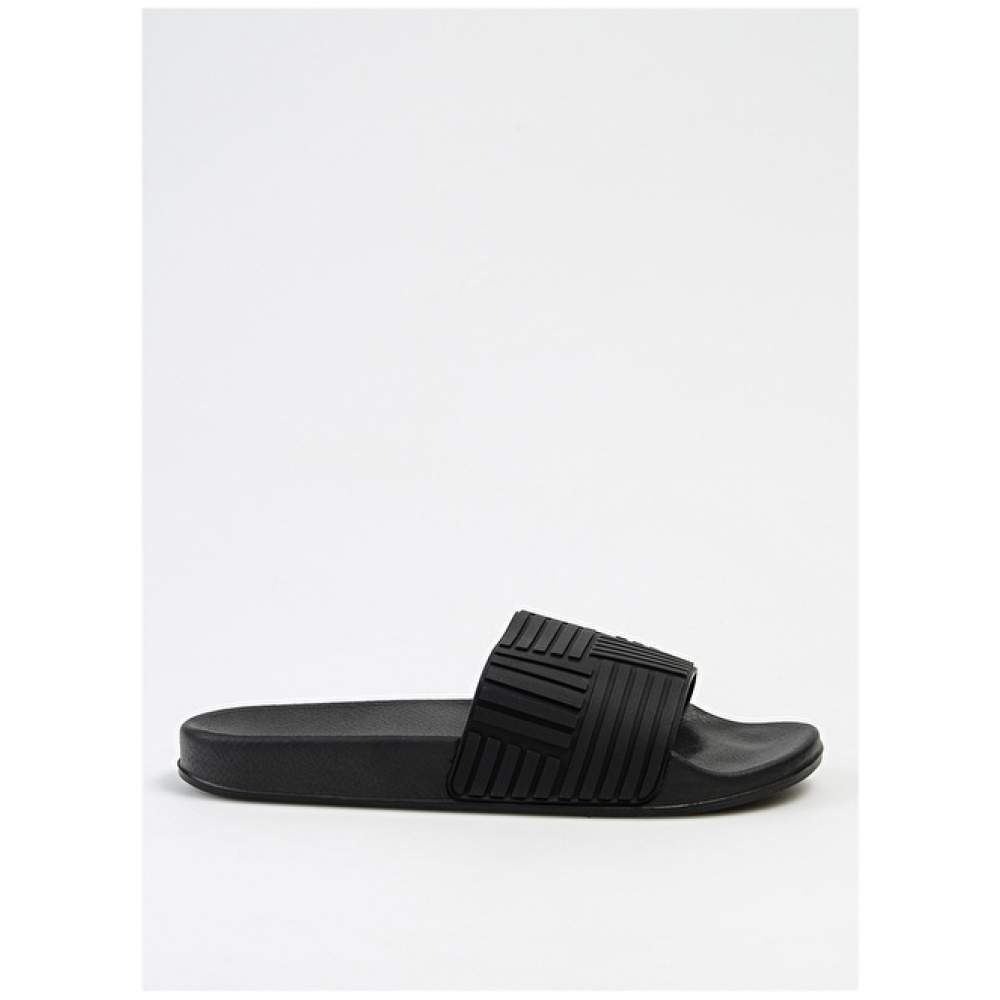 Factory Black Men's Slippers PISA