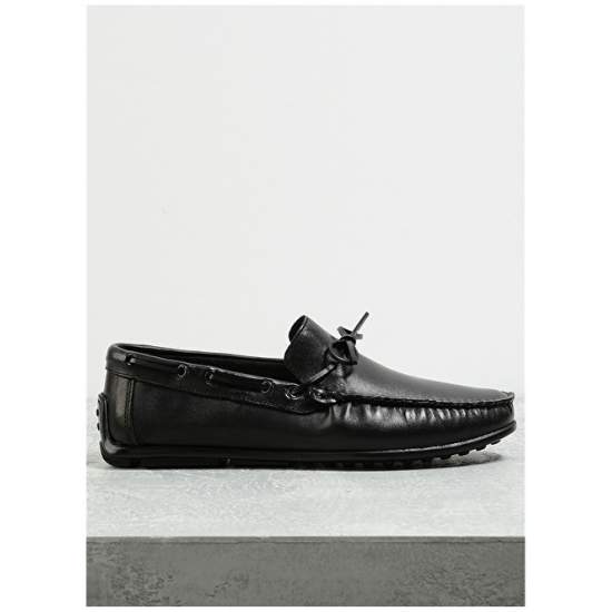 Factory Leather Black Men's Loafer SILVES