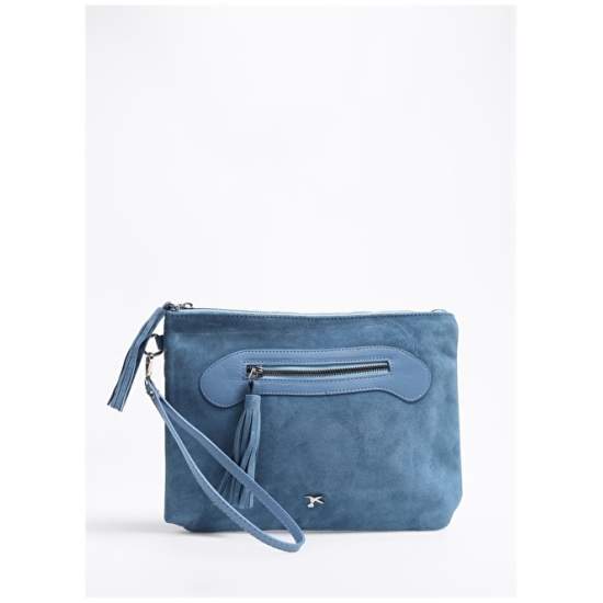 Factory Blue Women 32x24x1 Leather Synthetic Portfolio Bag SUEDE-AJLO