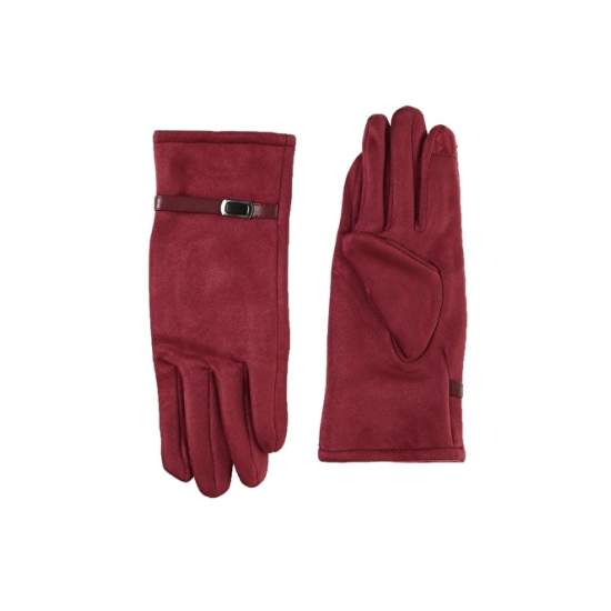 Factory Claret Red Women's Gloves B-167