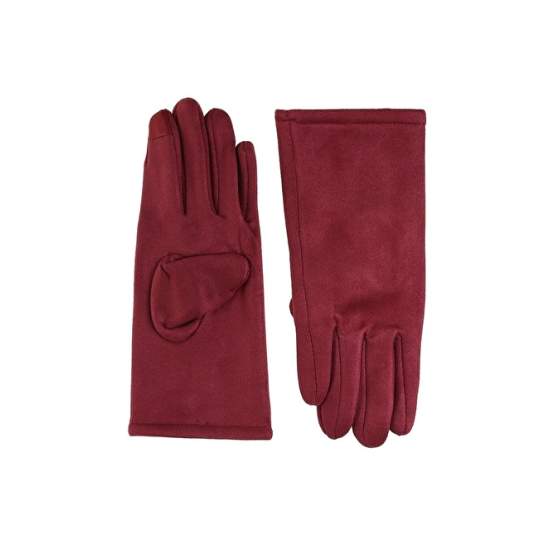 Factory Claret Red Women's Gloves B-161