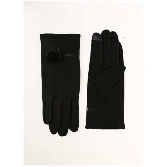 Factory Black Women Gloves B-162