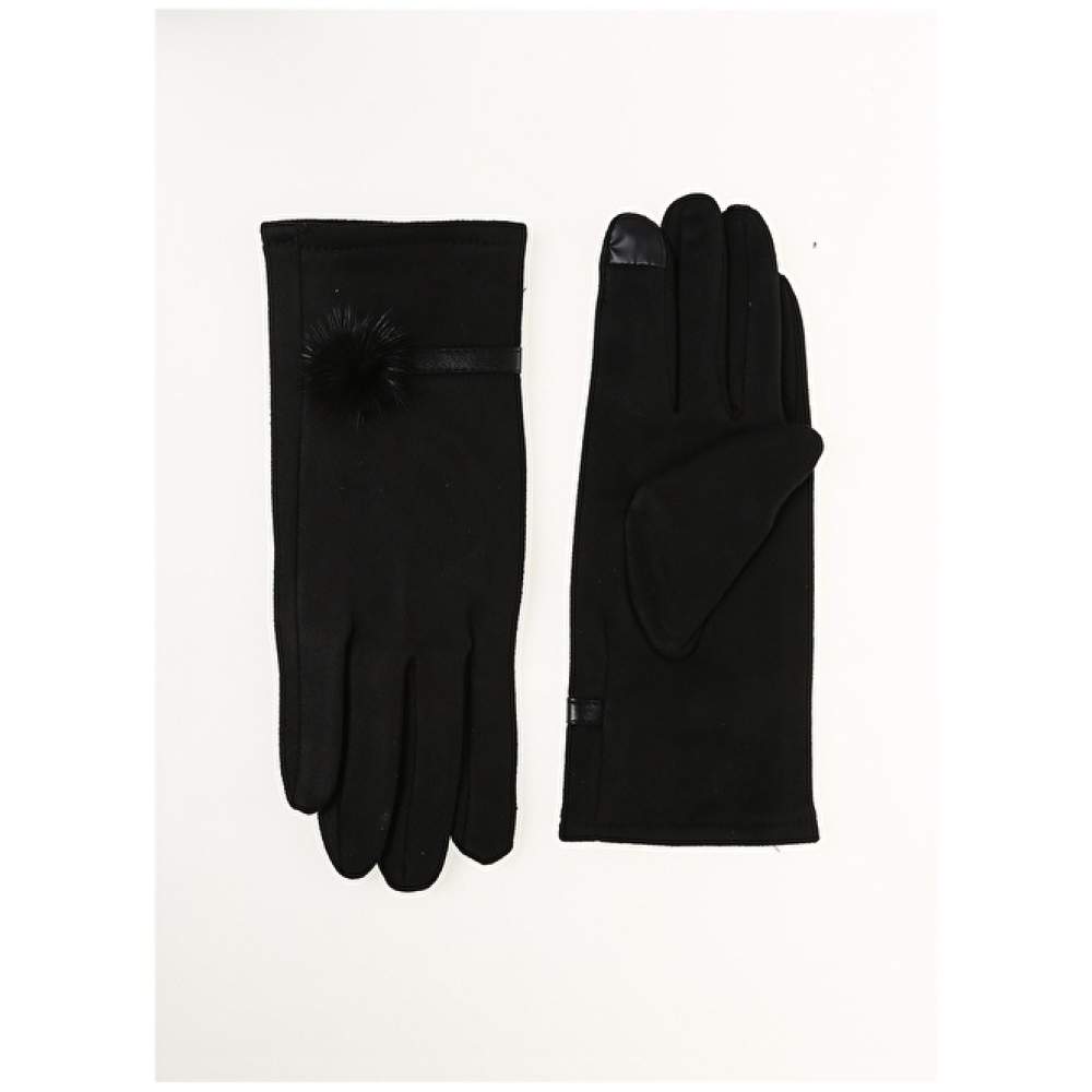 Factory Black Women Gloves B-162