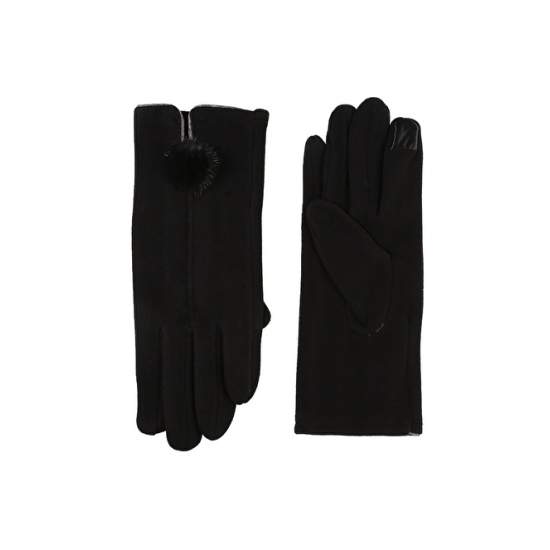 Factory Black Women Gloves B-125