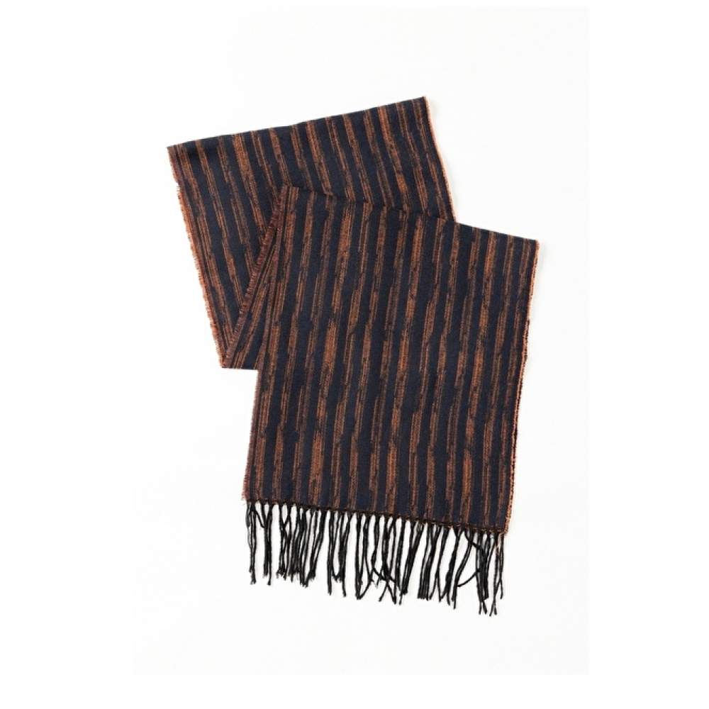 Altınyıldız Classics Navy Blue - Orange Mens Scarf 4A2823100007