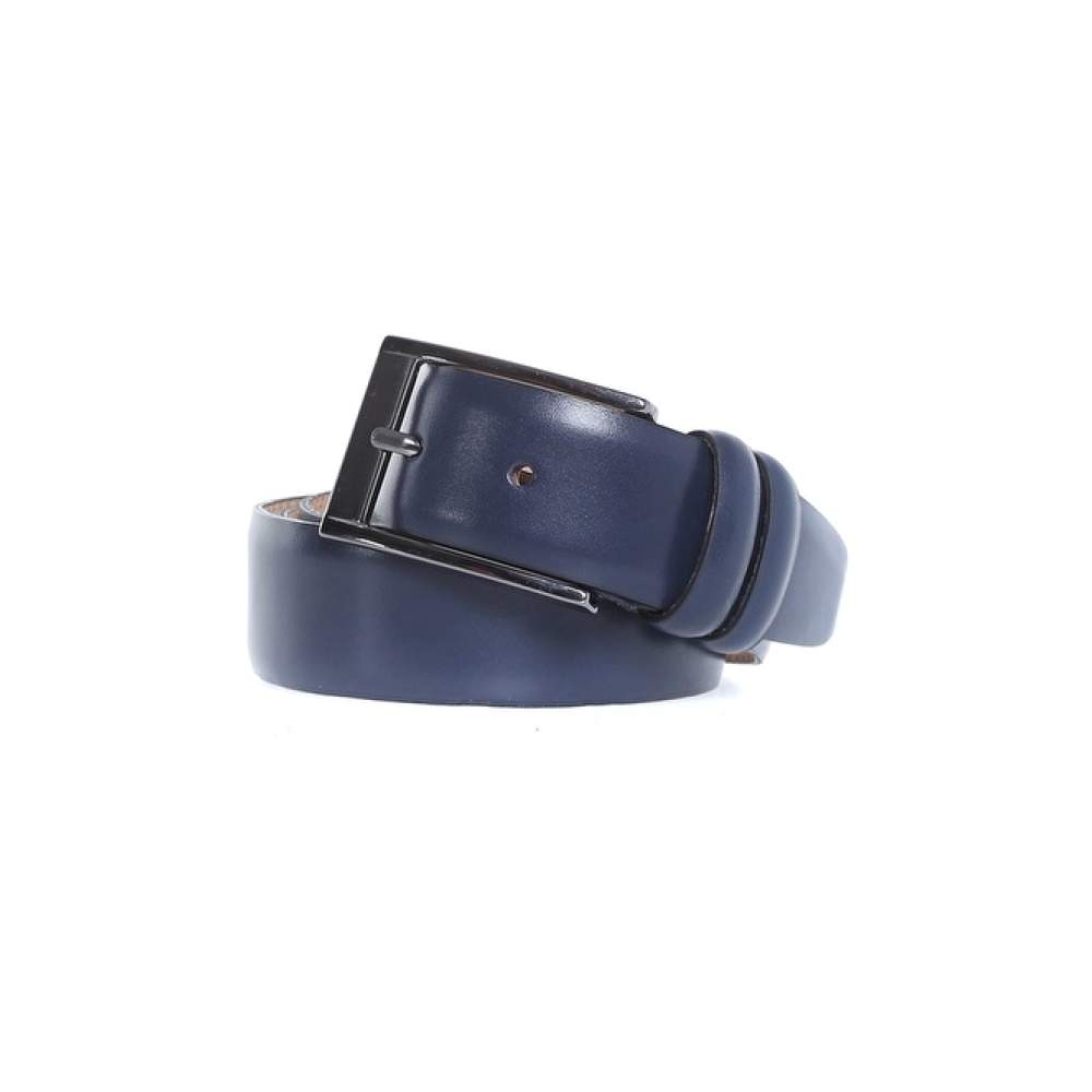 Factory Navy Blue Men's Leather Belt