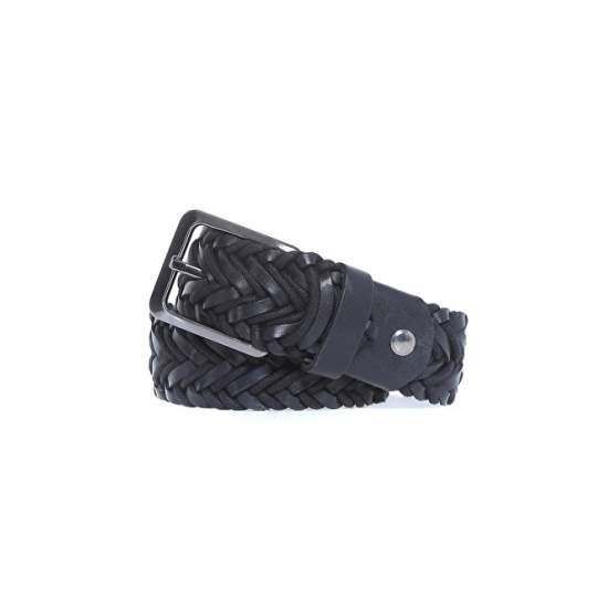 Factory Black Men's Leather Belt